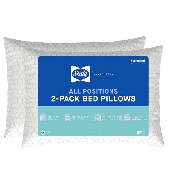 Sealy | Bedding | Sealy Standard Bed Pillows 2pack | Poshmark